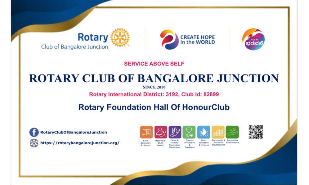Home Page - Rotary Club of Bangalore Junction - Rotary India