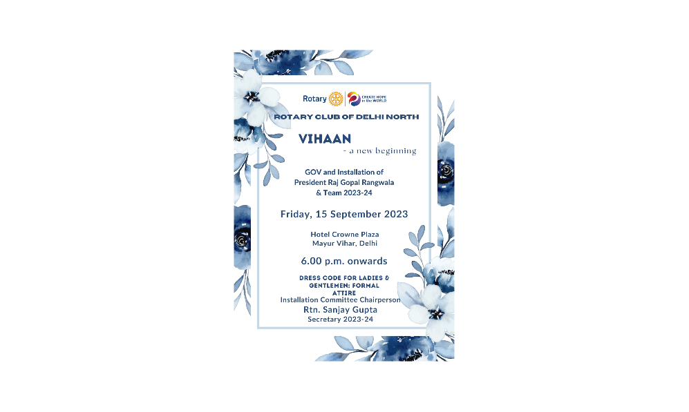 Home Page - Rotary Club of Delhi North Delhi - Rotary India